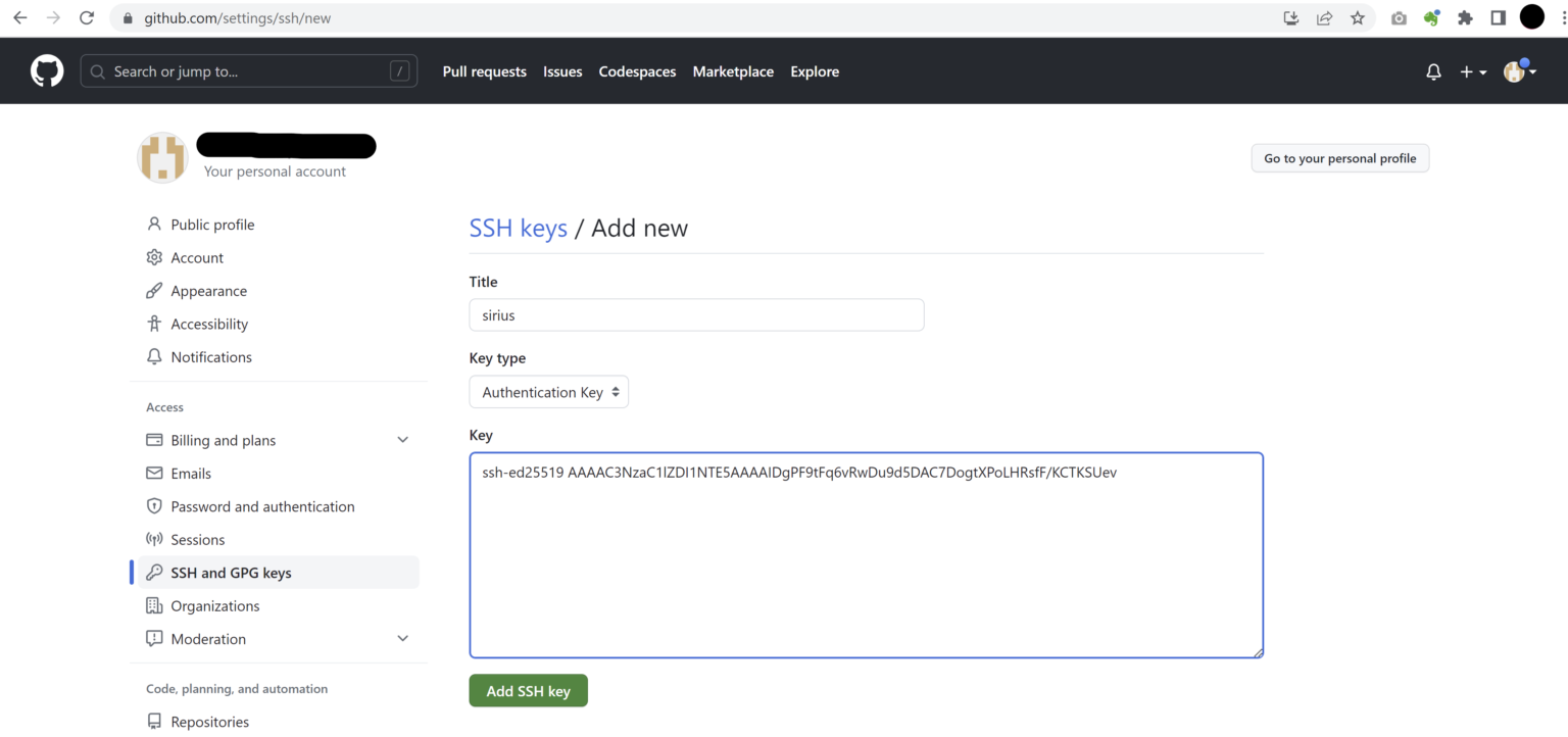 Github に ssh接続 できるようにする※キーペア(秘密鍵・公開鍵)の生成から ssh接続 まで。 - fleblog～IT転職・プログラミング～